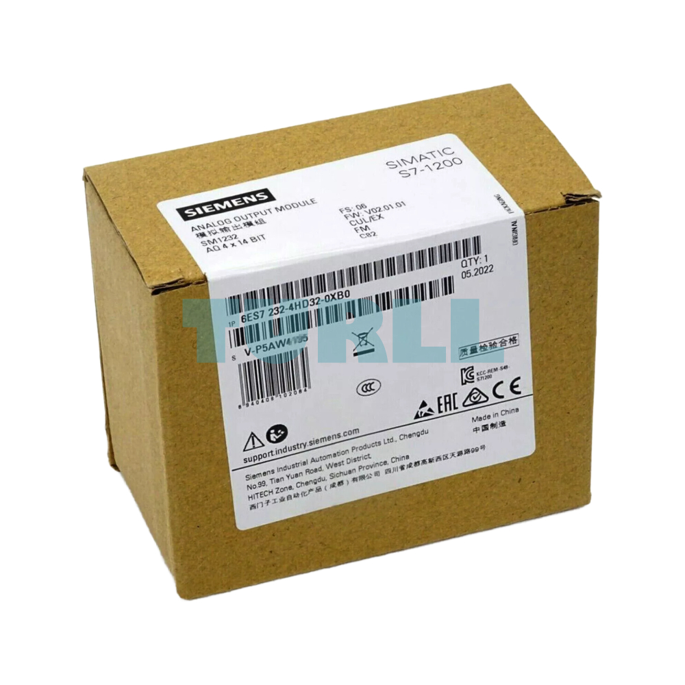 Siemens 6ES7232-4HD32-0XB0 SM 1232 Analog Output Module New